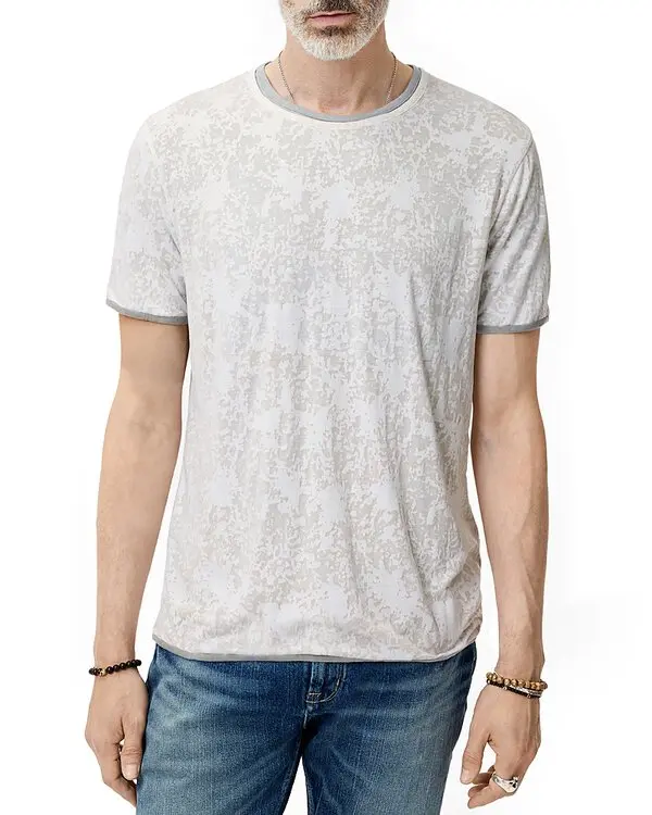 John Varvatos Reyes Reversible Burnout Tee - White