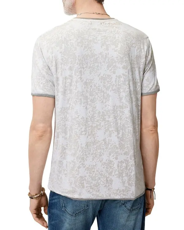 John Varvatos Reyes Reversible Burnout Tee - White
