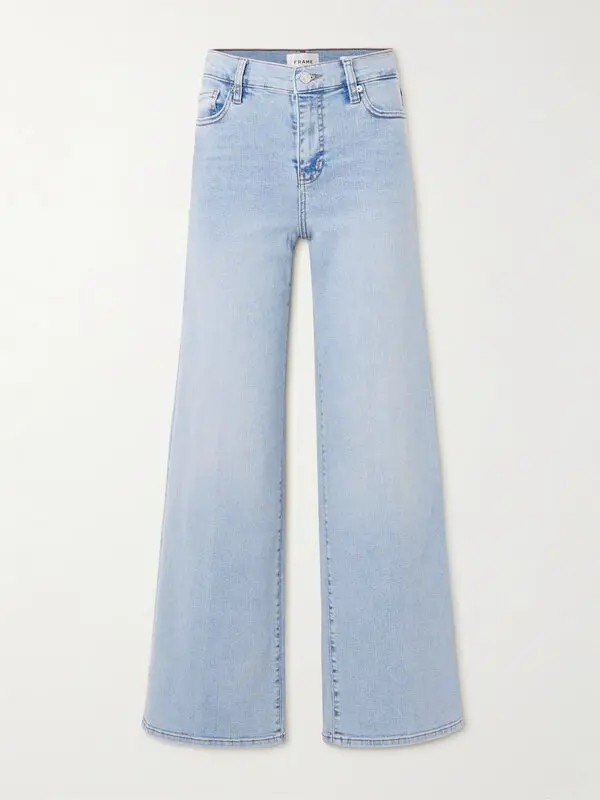 FRAME Le Slim Palazzo Straight-leg Jeans - Blue