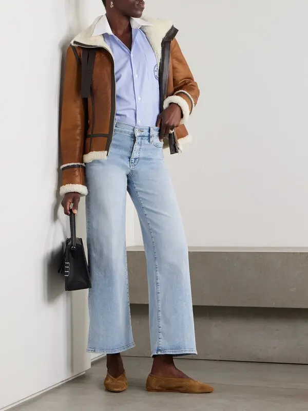 FRAME Le Slim Palazzo Straight-leg Jeans - Blue