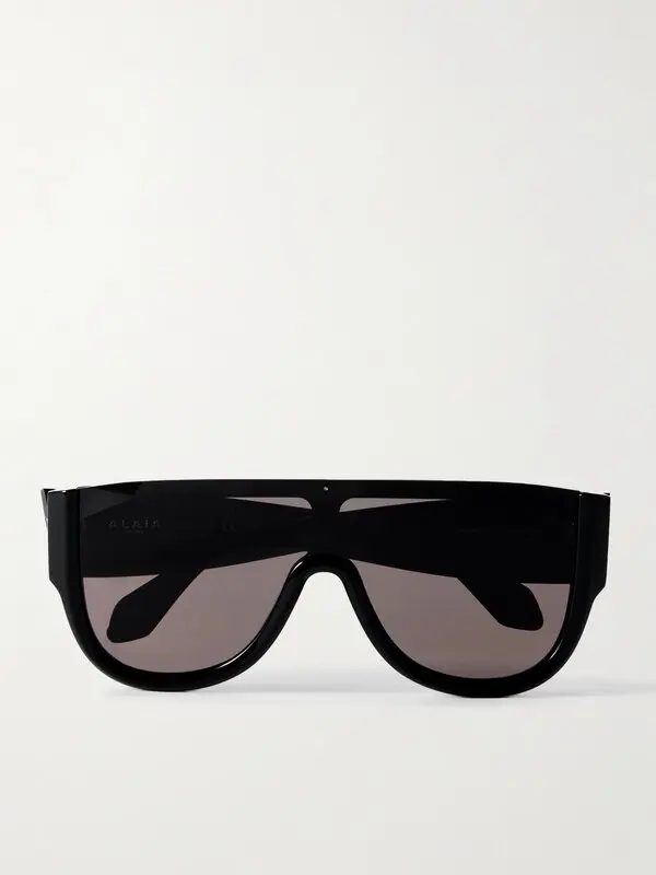 Alaïa Mask D-frame Sunglasses - Black
