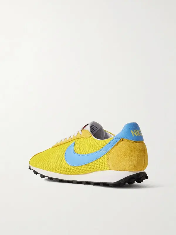 Nike Ld-1000 Leather And Suede-trimmed Mesh Sneakers - Yellow