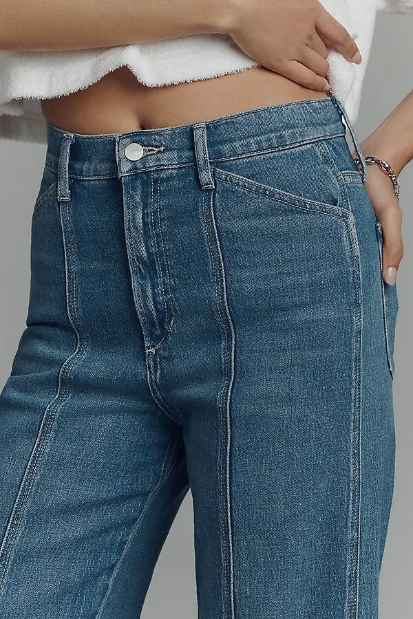 Joe's Jeans The Front Seamed High-rise Wide-leg Jeans