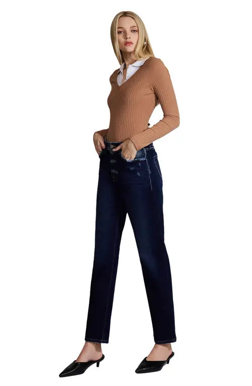 KANCAN Premier High Rise Straight Jeans