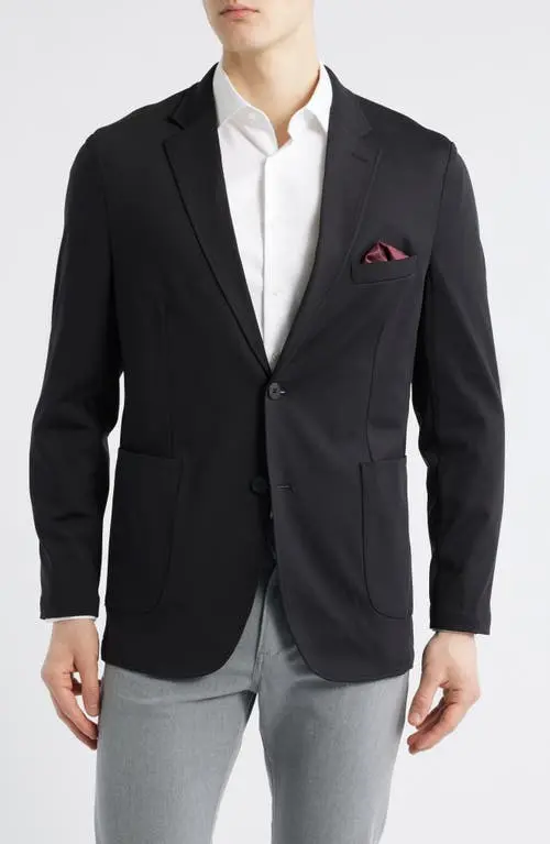 Johnston & Murphy Xc Flex® Solid Knit Sport Coat - Black