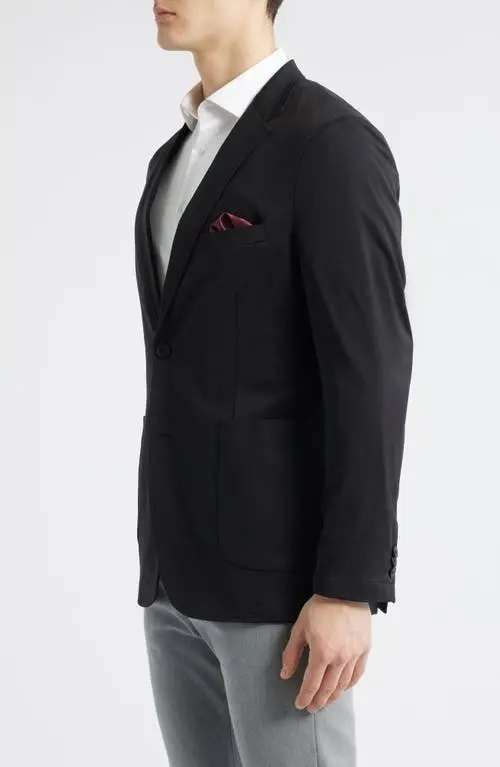 Johnston & Murphy Xc Flex® Solid Knit Sport Coat - Black