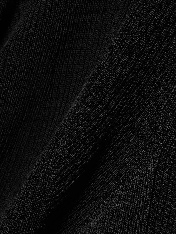 Galvan Polaris Ribbed-knit Turtleneck Top