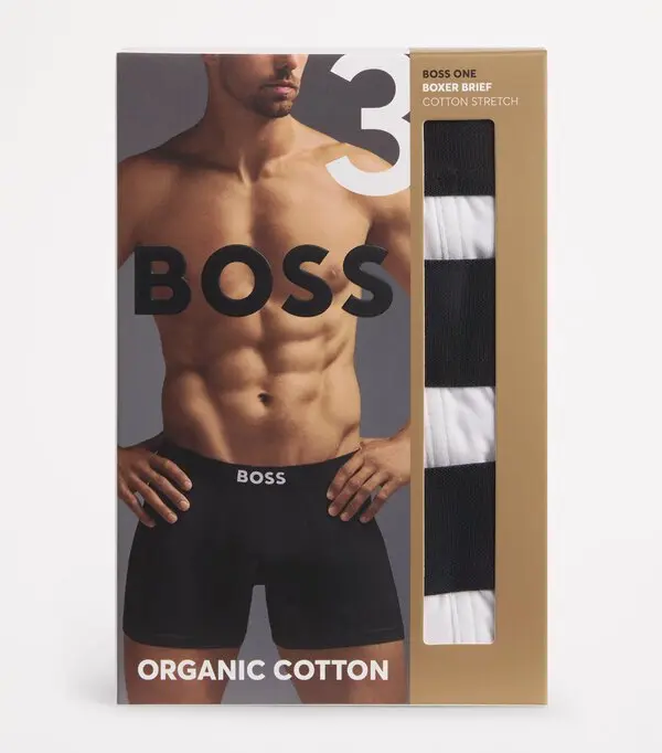 BOSS Stretch-cotton Boxer Briefs - White