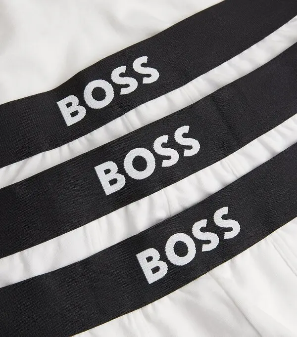 BOSS Stretch-cotton Boxer Briefs - White