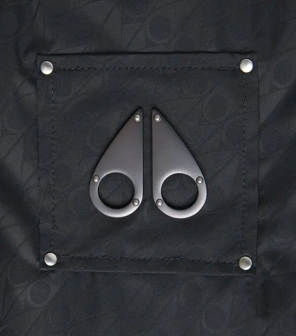 Moose Knuckles Monogram Courville Bomber Jacket - Black