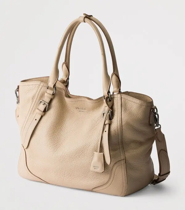 Prada Large Buffalo Leather Tote Bag