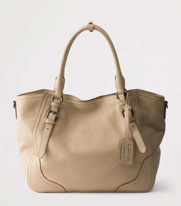 Prada Large Buffalo Leather Tote Bag