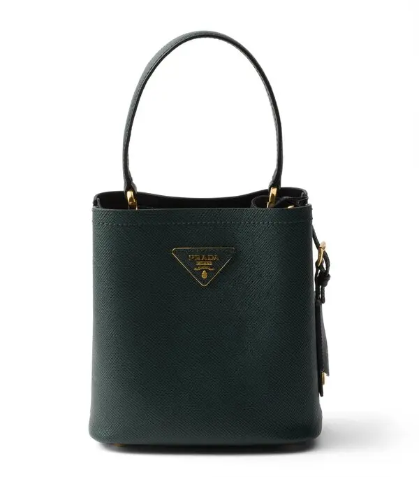 Prada Saffiano Leather Panier Top-handle Bag - Green