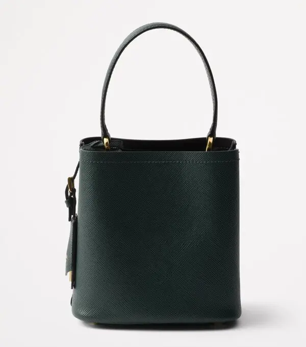 Prada Saffiano Leather Panier Top-handle Bag - Green