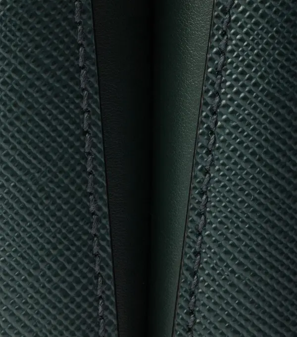 Prada Saffiano Leather Panier Top-handle Bag - Green