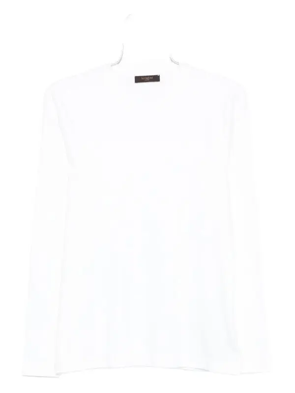 ZANONE Long-sleeved Cotton T-shirt - White
