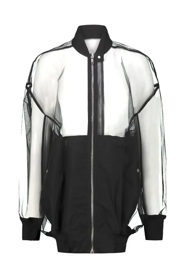 Rick Owens Jumbo Flight Bomber Jacket - Black