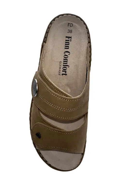 Finn Comfort Sansibar Slide Sandal - Tan