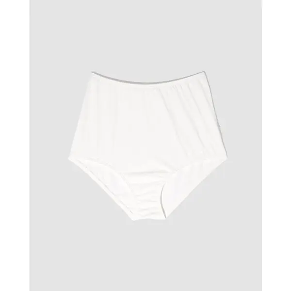 ODDOBODY Organic Cotton High Waisted Brief - Chalk