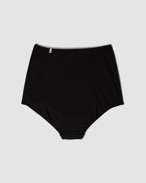 ODDOBODY Organic Cotton High Waisted Brief - Midnight