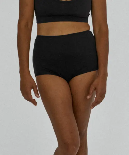 ODDOBODY Organic Cotton High Waisted Brief - Midnight
