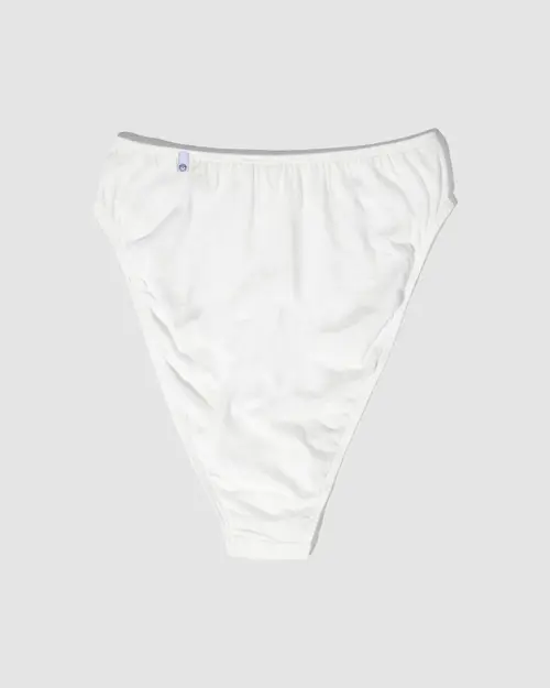 ODDOBODY Organic Cotton High Waisted French Cut - Chalk