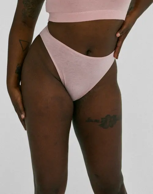 ODDOBODY Organic Cotton High Waisted French Cut - Mauve