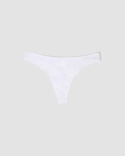ODDOBODY Organic Cotton Thong - Chalk