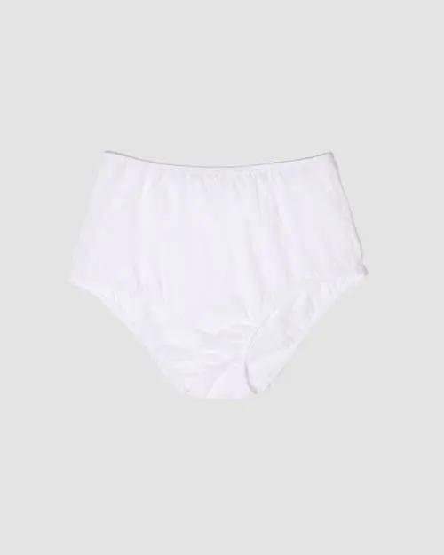 ODDOBODY Organic Cotton Mid-rise Brief - Chalk