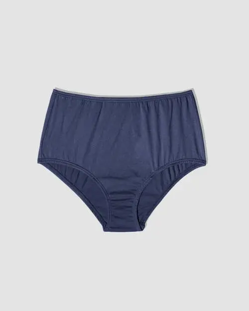 ODDOBODY Organic Cotton Mid-rise Brief - Lapis