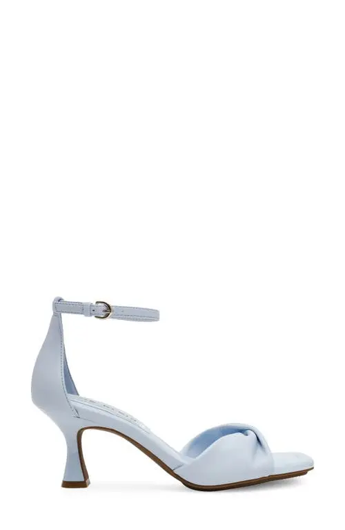 Anne Klein Jessie Ankle Strap Sandal - Light Blue Smooth