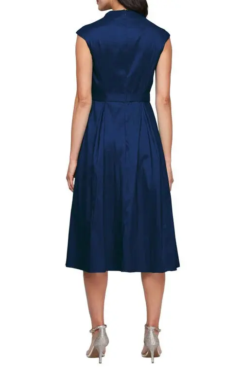 Alex Evenings Stretch Taffeta Cocktail Dress