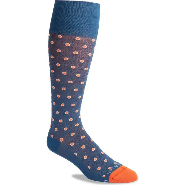 EDWARD ARMAH Shadowed Dots Tall Dress Socks