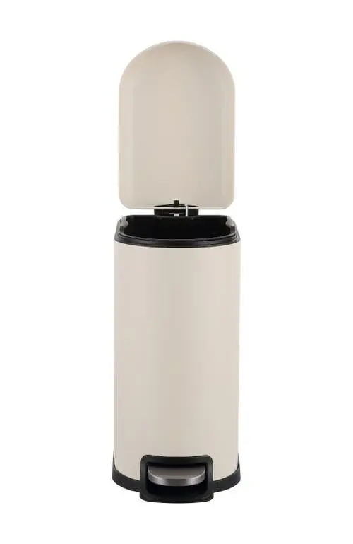 HAPPIMESS Roland Mini 2.6-gallon Step-open Trash Can - Limestone Beige