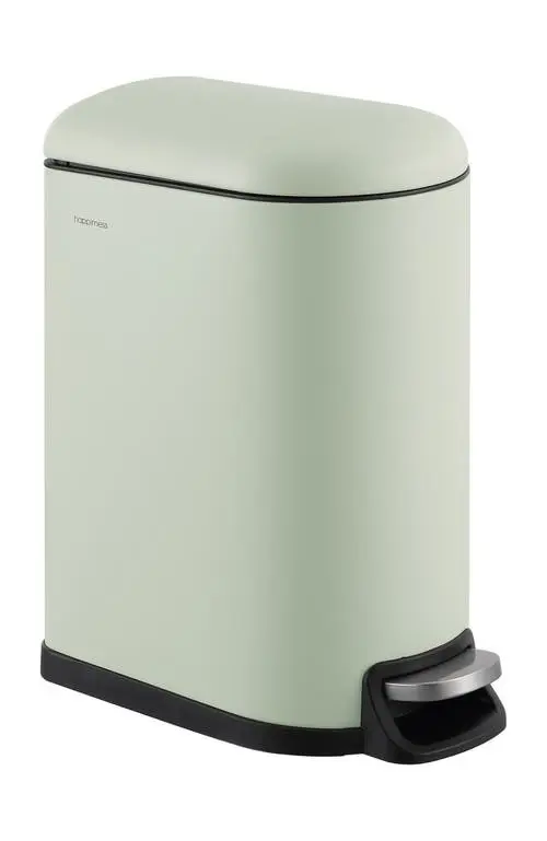 HAPPIMESS Roland Mini 2.6-gallon Step-open Trash Can - Pistachio Gereen