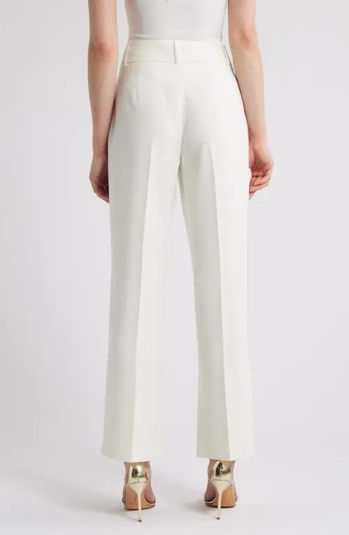 Elie Tahari Paisleigh Split Hem Trousers - Sky White