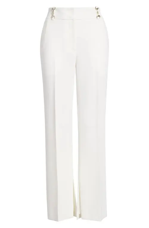 Elie Tahari Paisleigh Split Hem Trousers - Sky White