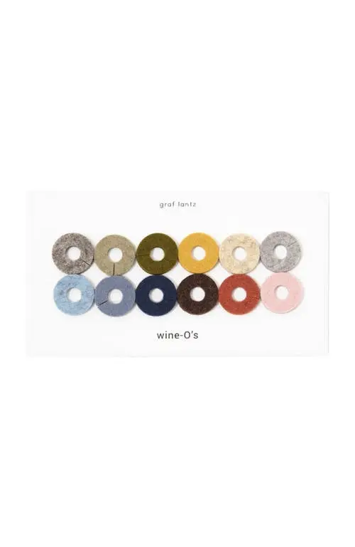 GRAF LANTZ Wine-o's Merino Wool Round Wine Markers - Autumn