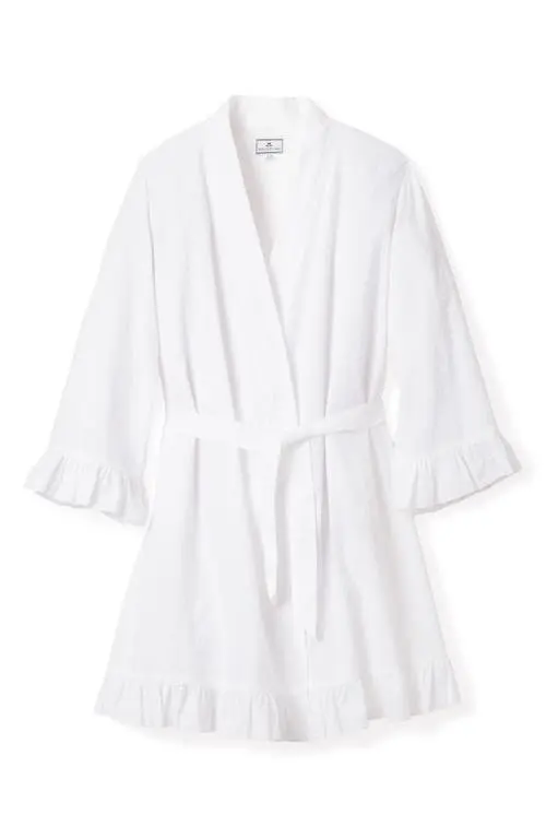 PETITE PLUME Swiss Dot Cotton Robe