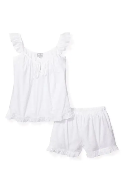PETITE PLUME Swiss Dots Cotton Short Pajamas