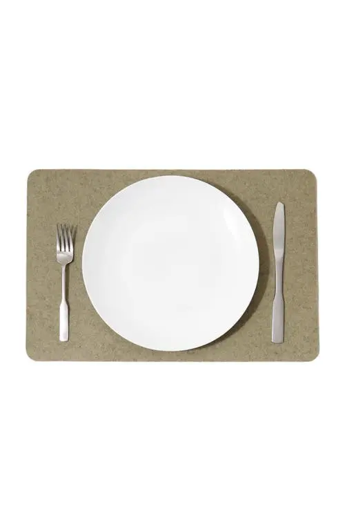 GRAF LANTZ Merino Wool Rectangle Placemat - Sage