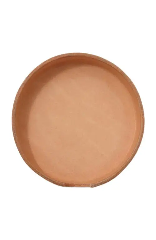 GRAF LANTZ Kobon Leather Round Tray - Natural