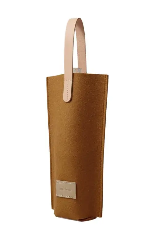 GRAF LANTZ Hana Merino Wool Bottle Bag - Honey Vachetta