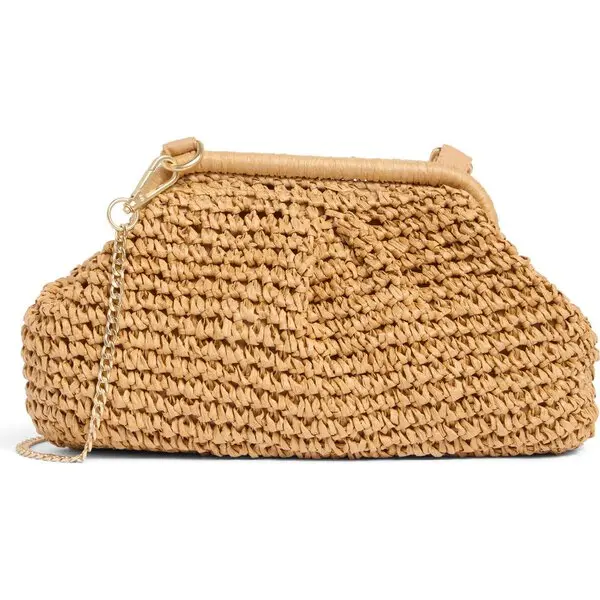 L*Space Harmony Convertible Raffia Clutch