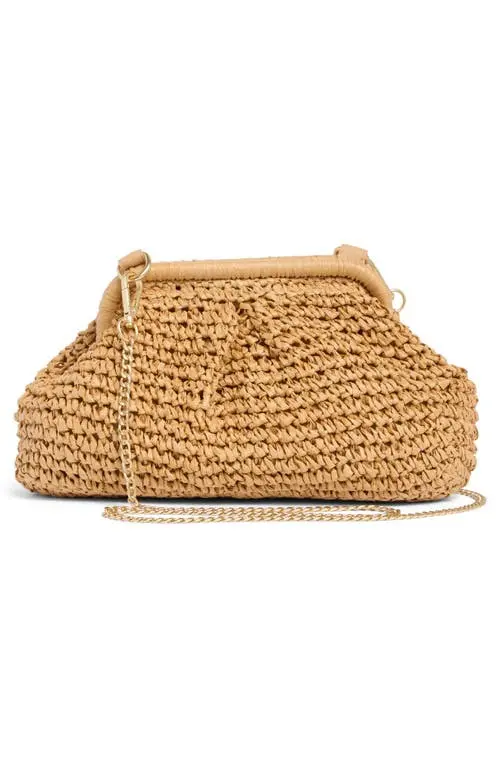 L*Space Harmony Convertible Raffia Clutch