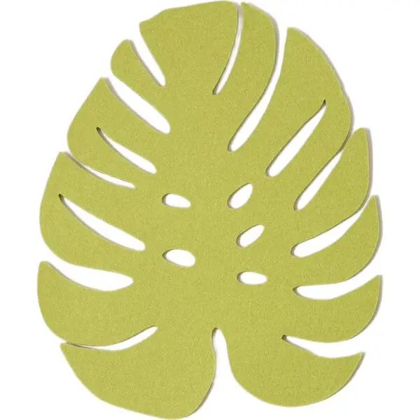 GRAF LANTZ Merino Wool Large Monstera Trivet - Pistachio