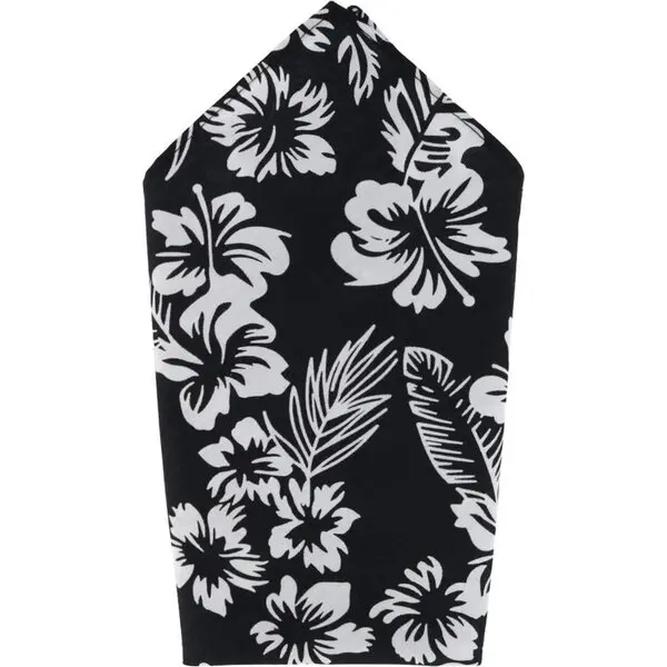 Trafalgar Mana Hawaiian Print Handkerchief - Black