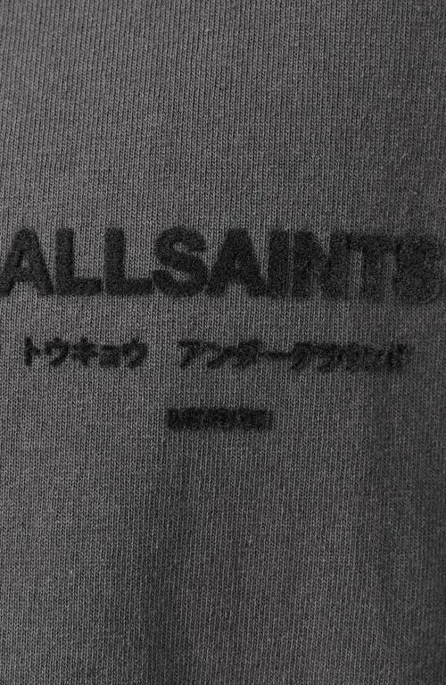ALLSAINTS Xander Logo Graphic Polo - Gravestone Grey