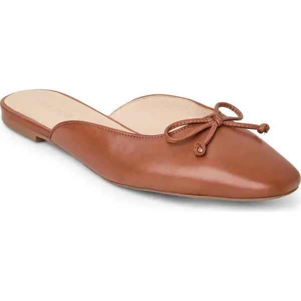 Jack Rogers Ginny Flat Mules - Cognac