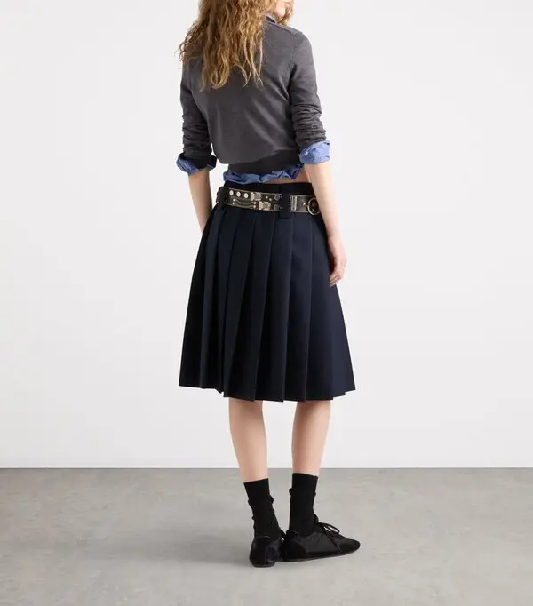 Prada Virgin Wool Triangle Cut-out Sweater